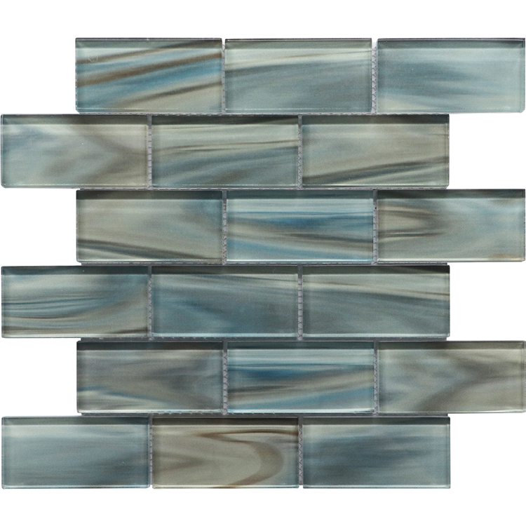 Blue Crystal Glass Swimming Pool Mosaic Tile