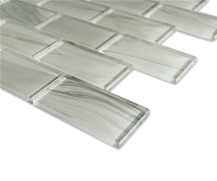 White Mixed Glass Mosaic Tile