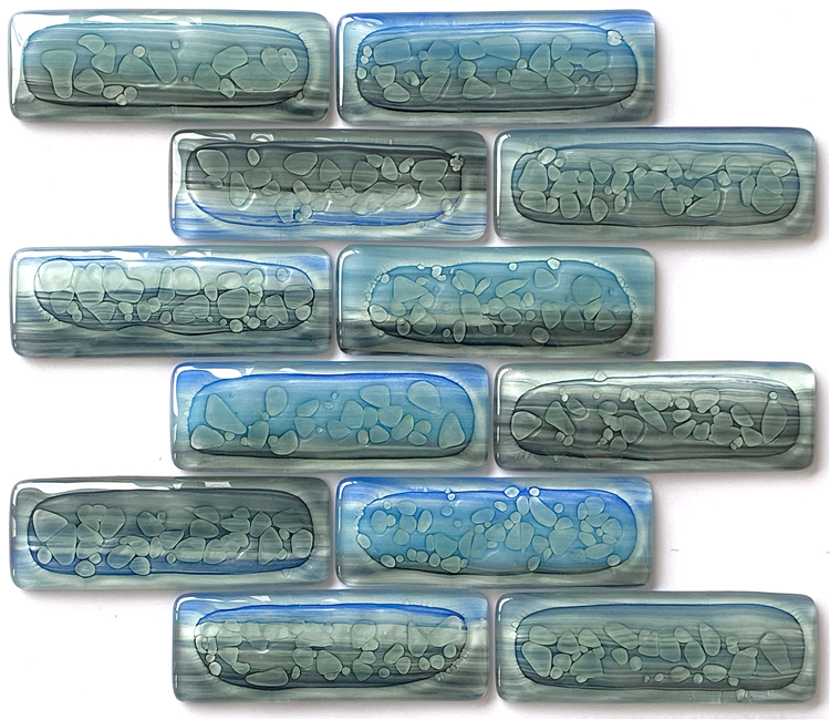 Blue Mixed Pebble Crystal Mosaic For Pool