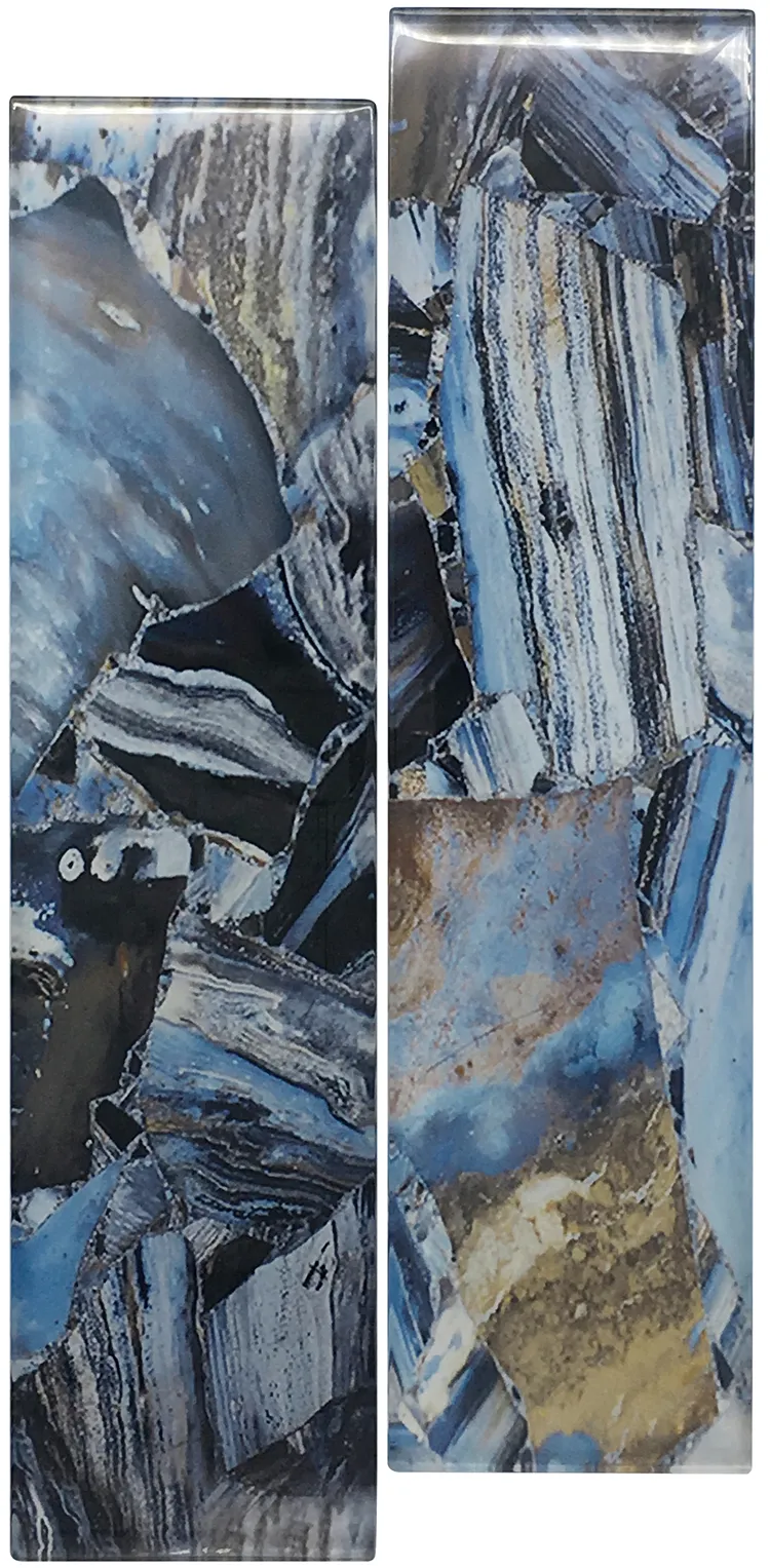 Flower Pattern Laminated Glass Mosaic