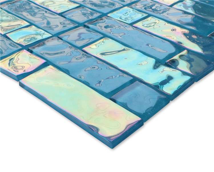 Foshan Supplier Iridescent Glass Mosaic Tile for Pool