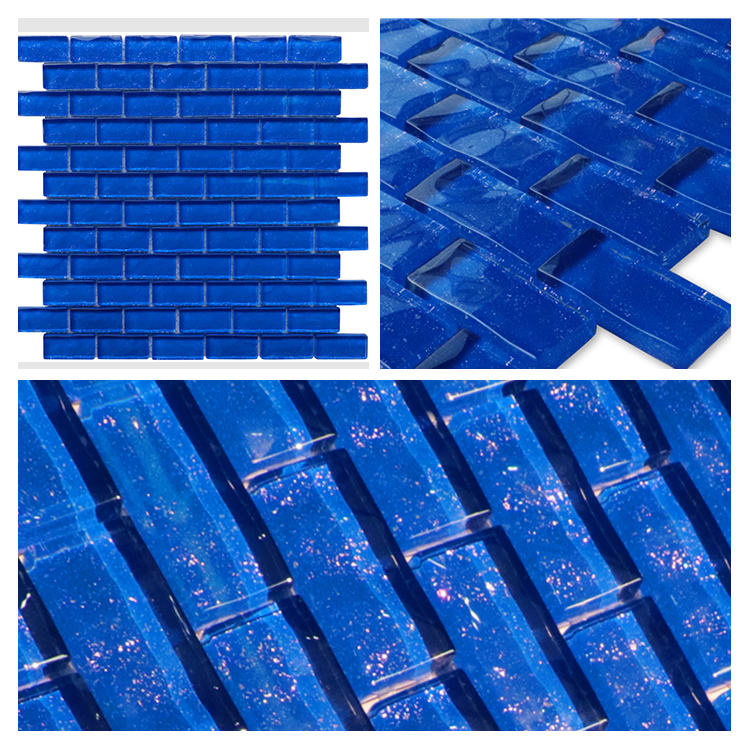 Cobalt Blue Mosaic Tile, Cobalt Blue Glass Tile