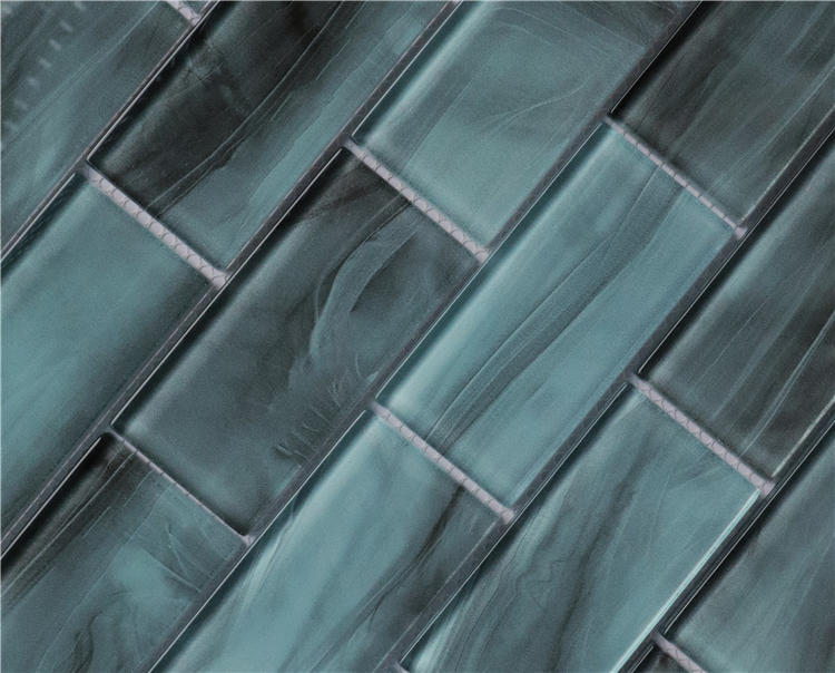 48x98mm Inkjet Printing Glass Mosaic Backsplash Tile