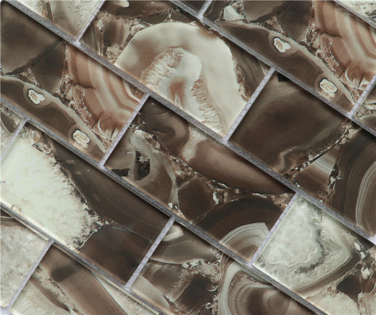 2x4" Glass Mosaic Tile With Inkjet Printing