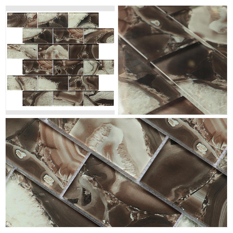 2x4" Glass Mosaic Tile With Inkjet Printing