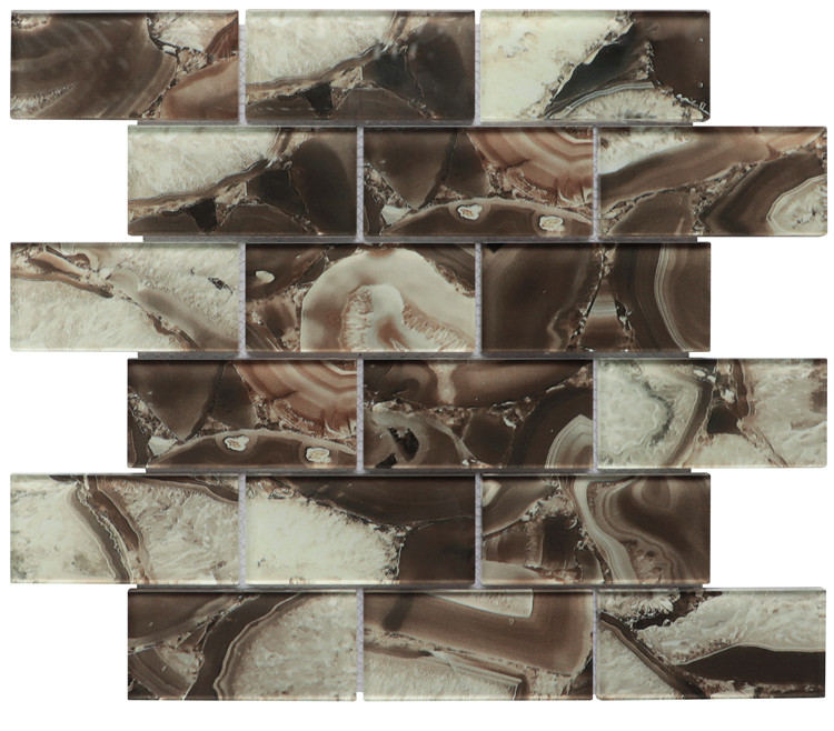 2x4" Glass Mosaic Tile With Inkjet Printing