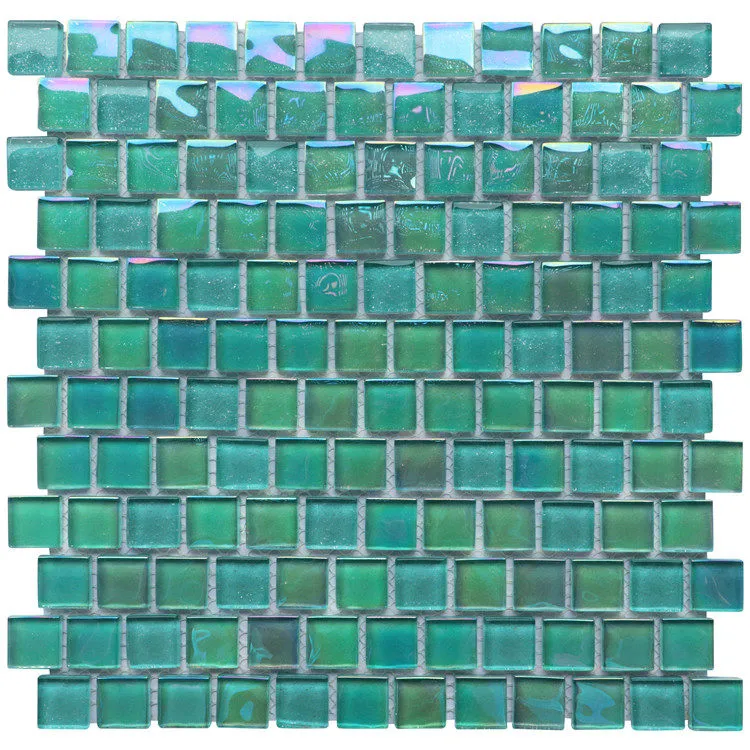 Iridescent Glass Rainbow Backsplash Glass Mosaic Tile