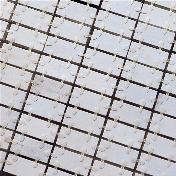 Ralart New 23x48mm Dot Mounted Glass Mosaic Tile