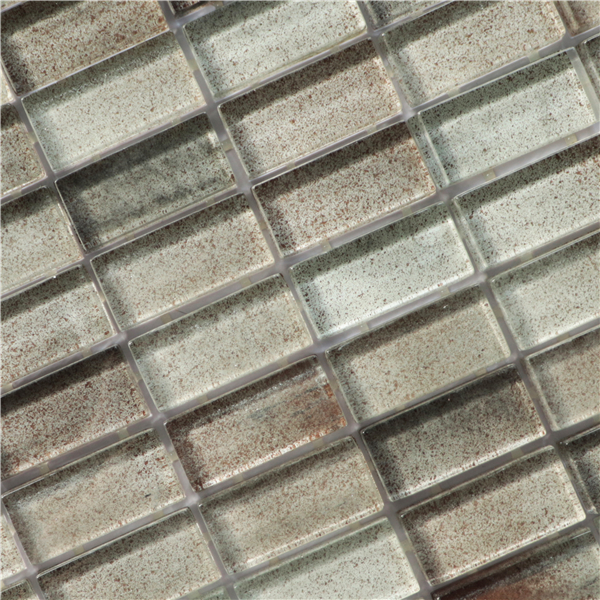 Ralart New 23x48mm Dot Mounted Glass Mosaic Tile