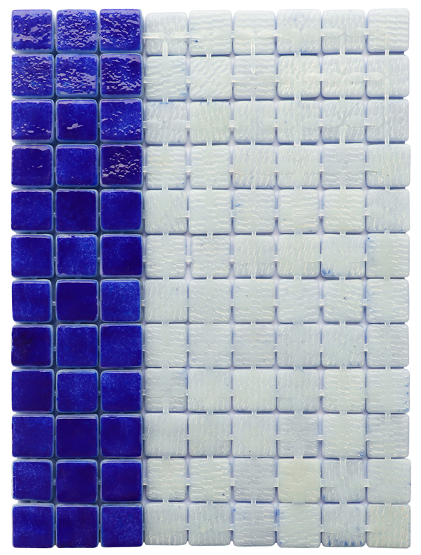 Ralart Square Dot Mounted Glass Trending Mosaic Tiles without Net