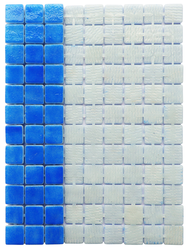 Ralart Square Dot Mounted Glass Trending Mosaic Tiles without Net