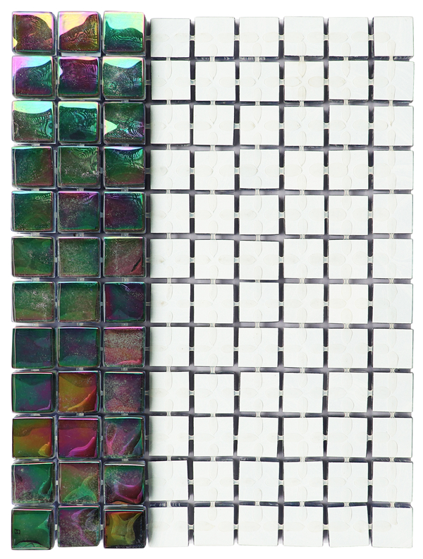 Ralart Company Dot Mounted Mosaic Iridescent Pool Mosaic Tile