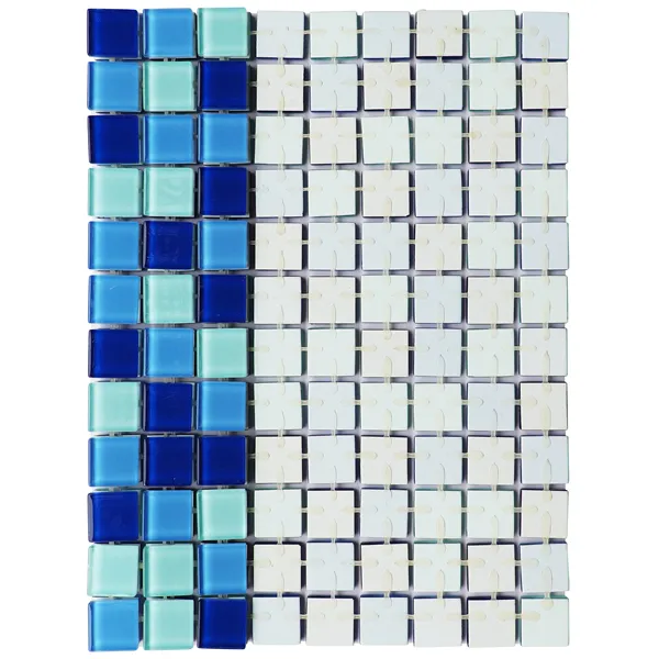 Ralart Square Dot Mounted Glass Swimming Pool Glass Mosaic