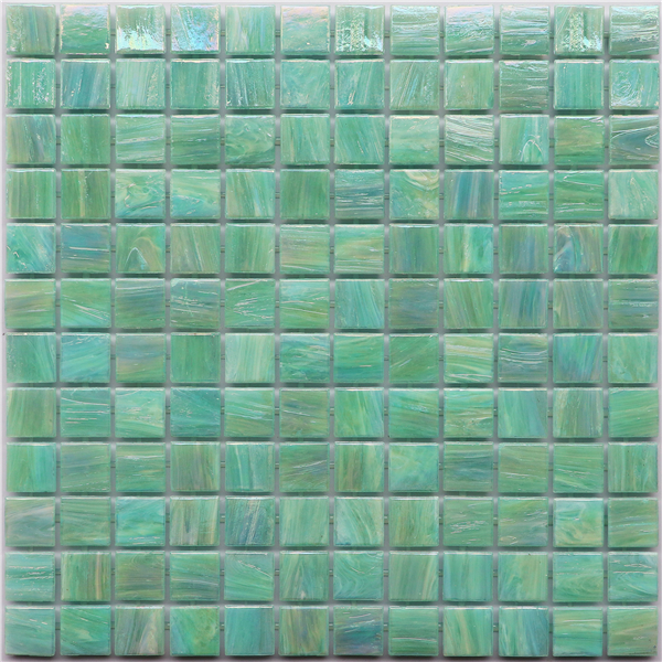 Square 20x20mm Dot Mounted Glass Pool Mosaics