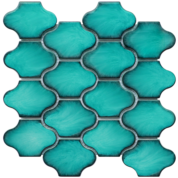 Ralart Lantern Shape Fullbody Enamel Recycle Glass Mosaic