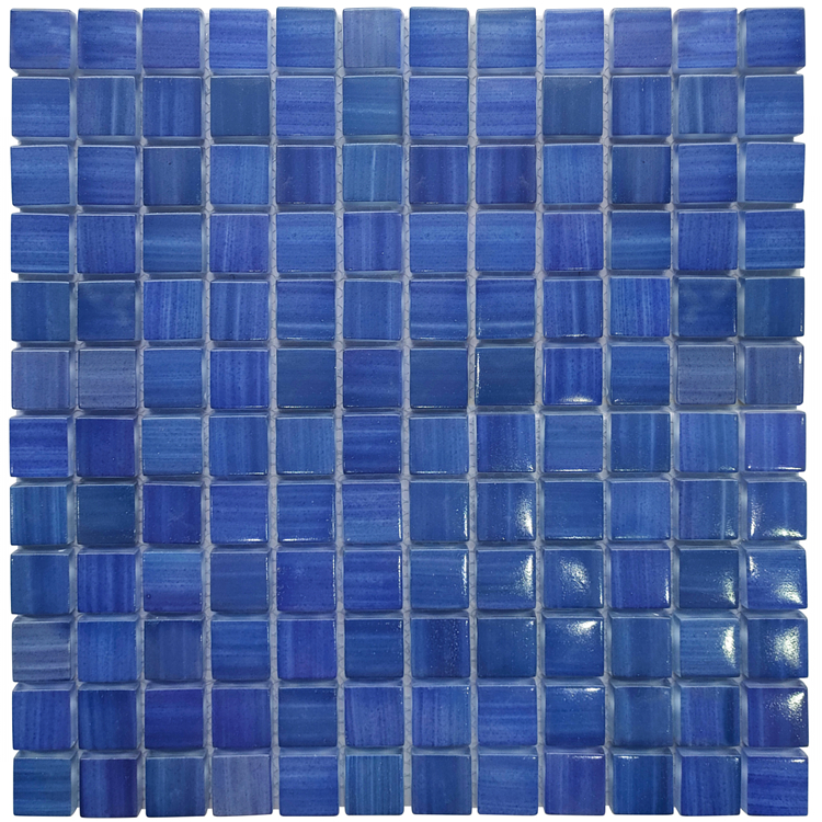 Foshan Ralart Outdoor Blue Glass Swimming Pool Tile