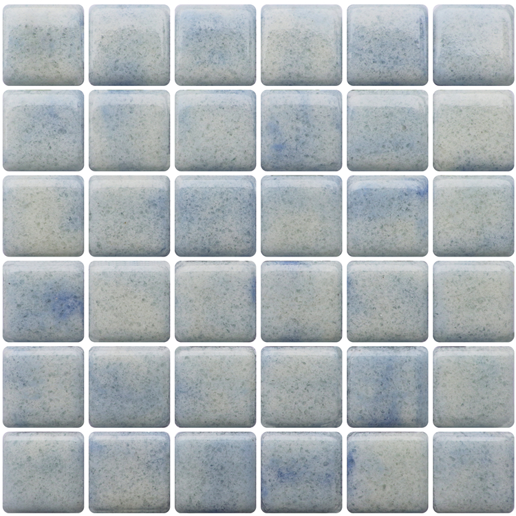 Ralart Manufacturer Square Chips Recycled Glass Mosaic Tile