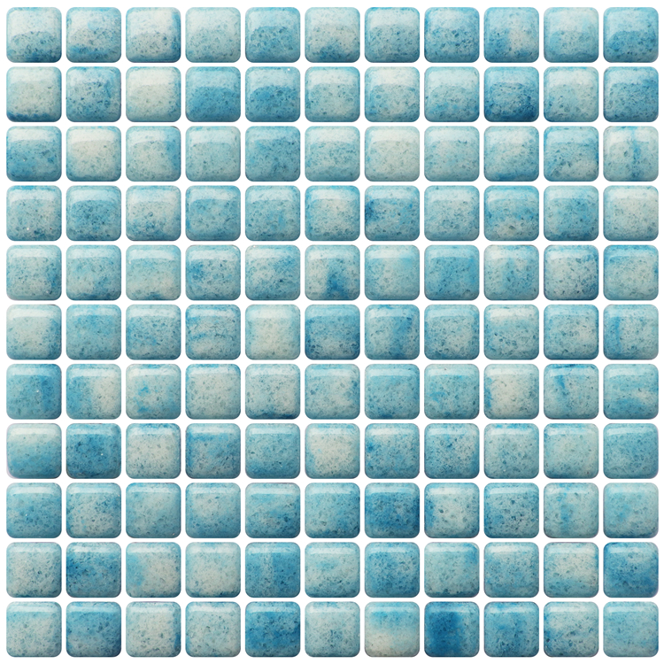 Ralart Manufacturer Square Chips Recycled Glass Mosaic Tile