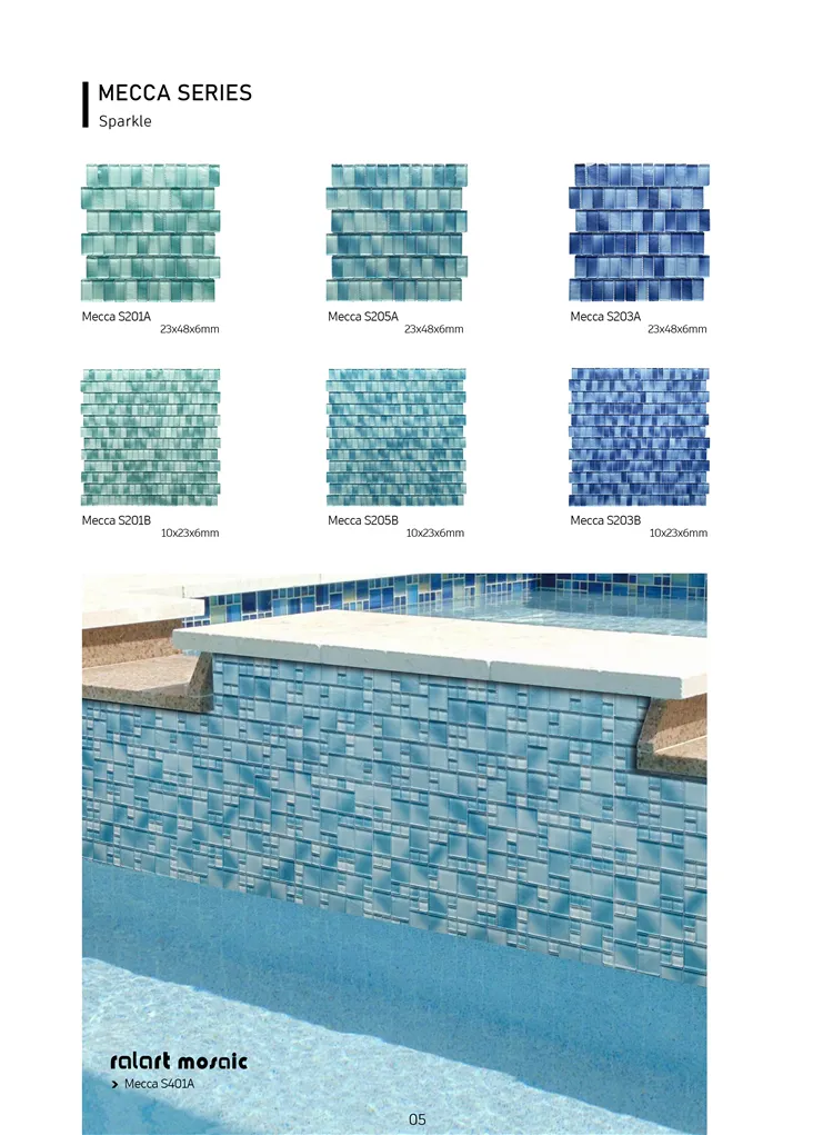 Ralart Company Small Chips Bathroom Wall Tiles Glass Mosaic
