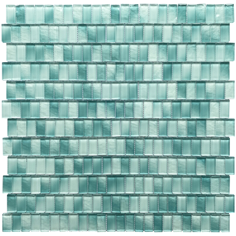 Ralart Company Green Strip Glass Mosaic For Kitchen Backsplash