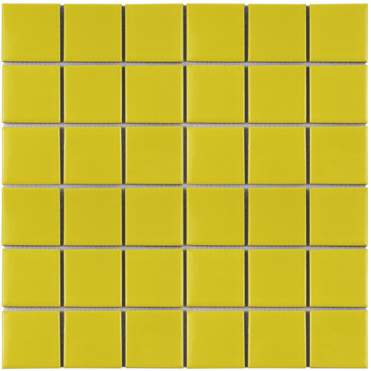 Ralart Factory Yellow Kitchen Backsplash Ceramic Mosaic Tile