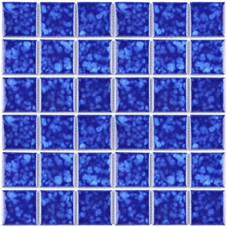 Foshan Factory Pure Color Blossom Pattern Ceramic Mosaic Tiles