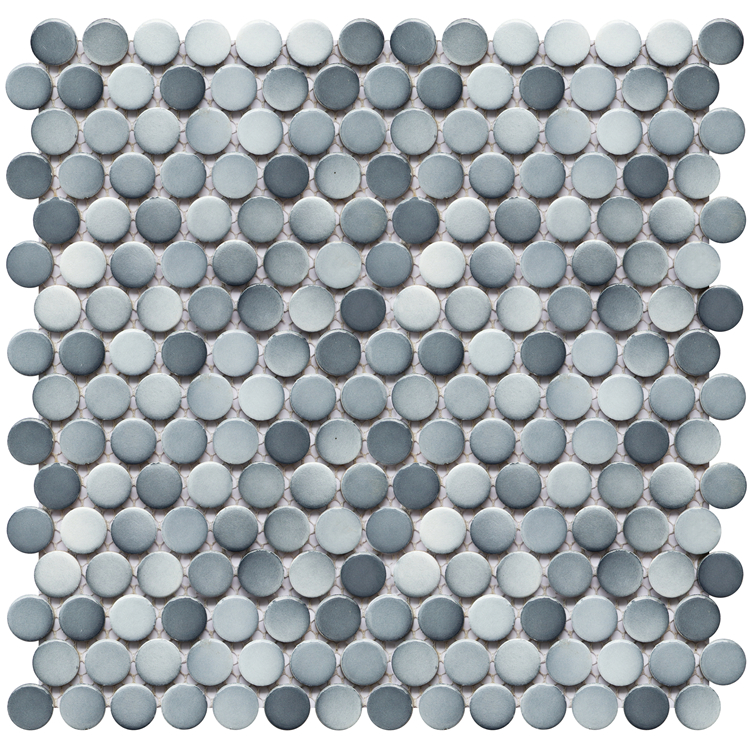 Foshan Supplier Round Penny Ceramic Mosaic Tile For Wall