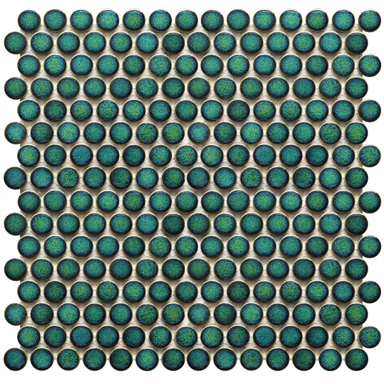 Foshan Supplier Backsplash Wall Floor Penny Round Ceramic Mosaic Tiles