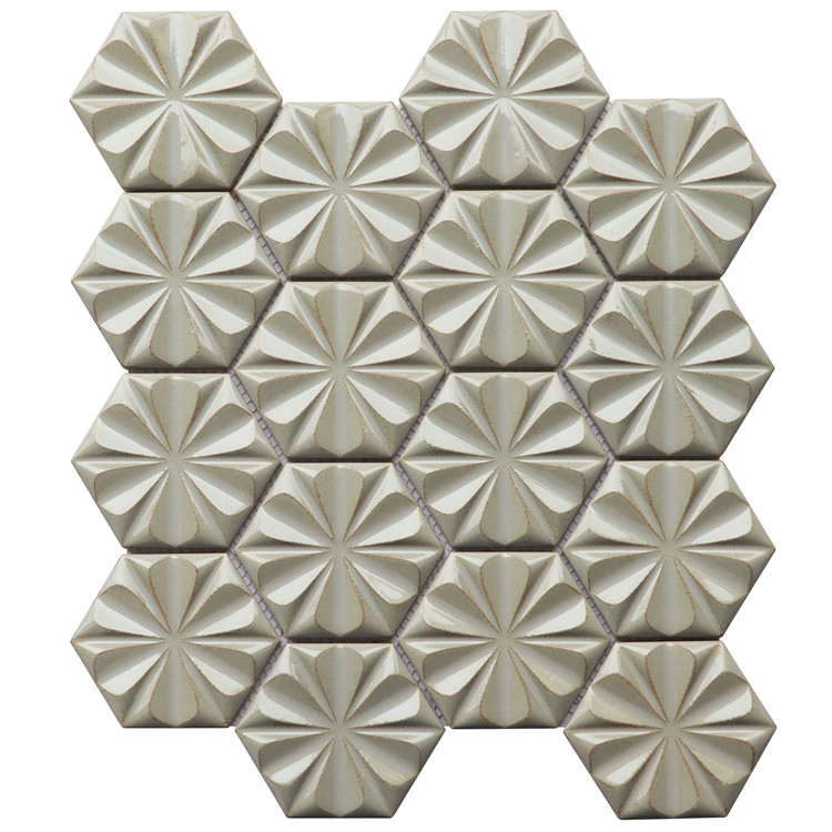 Foshan Manufacturer Hexagon Tiles Ceramic Tiles Porcelain Mosaic Tile