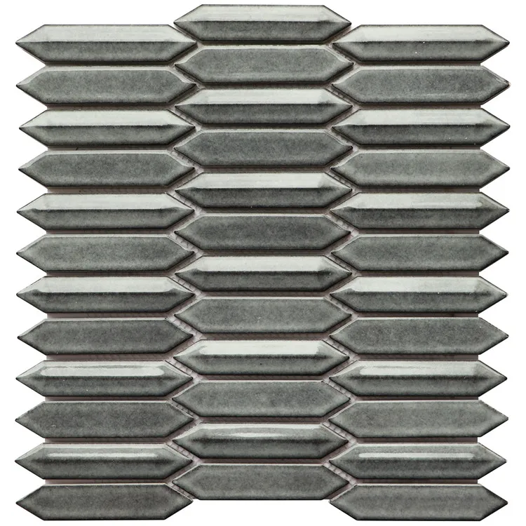 Foshan Manufacturer Backsplash Ceramic Tiles Arrow-Shaped Mosaic Tiles