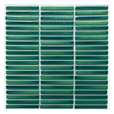 Foshan Manufacturer Glazed Ceramic Porcelain Strip Mosaic Tile Design