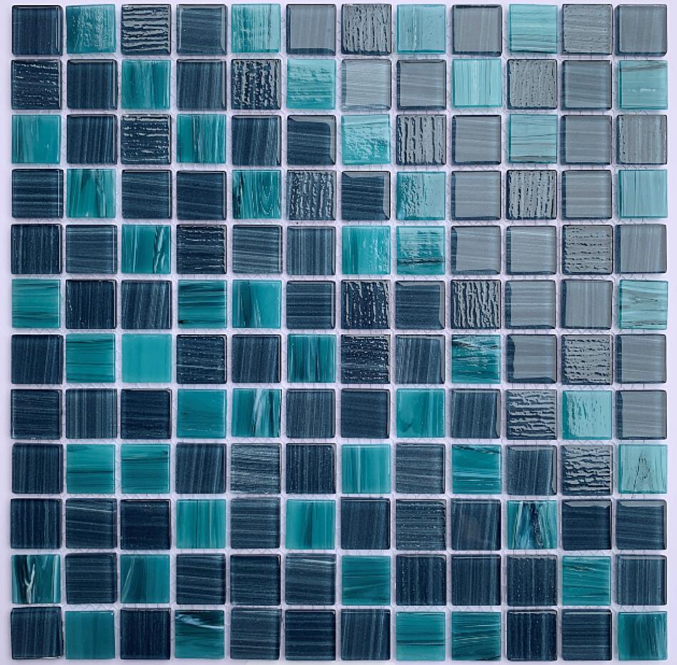 Foshan Manufacturer Crystal Iridescent Glass Mosaic Tile