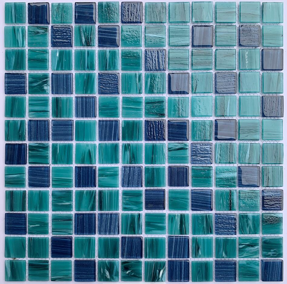 Foshan Manufacturer Crystal Iridescent Glass Mosaic Tile