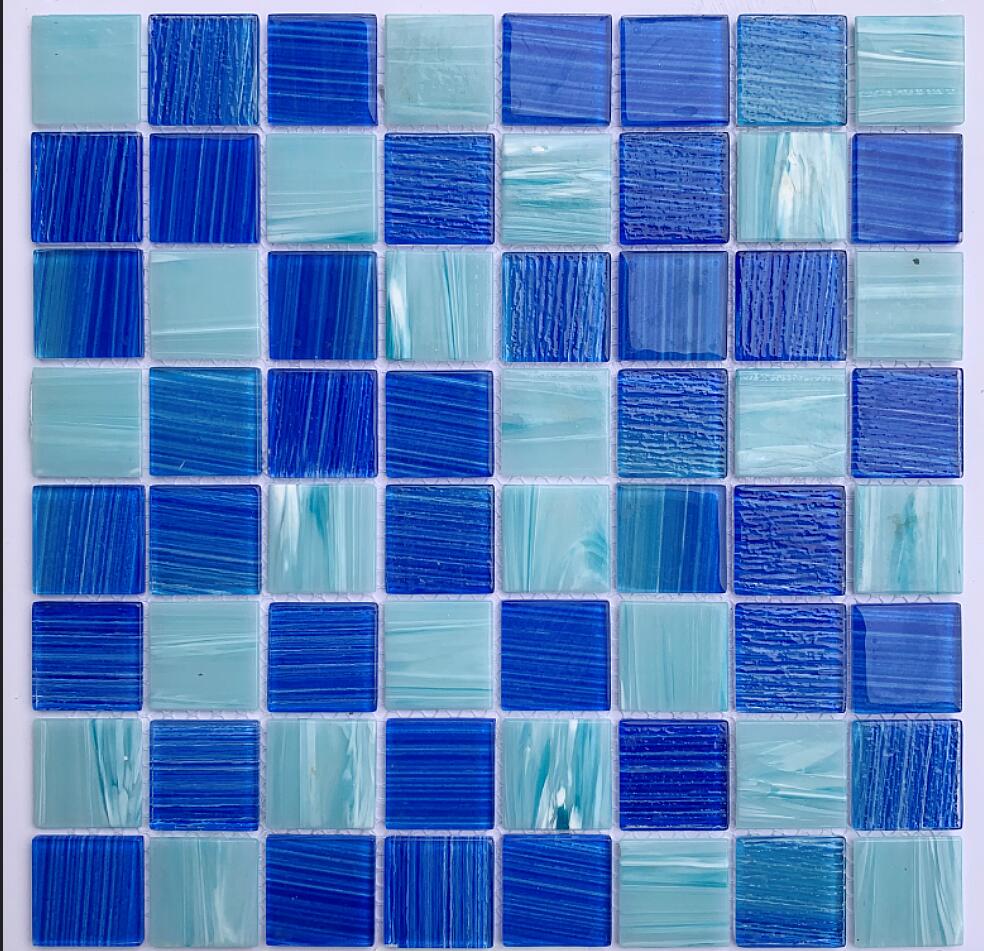 Foshan Manufacturer Pool Tiles Crystal Glass Mosaics for Pool