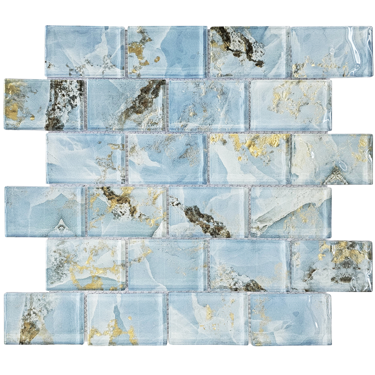 Foshan Manufacturer Crystal Mosaic Tile Glass Mosaic for Bathroom