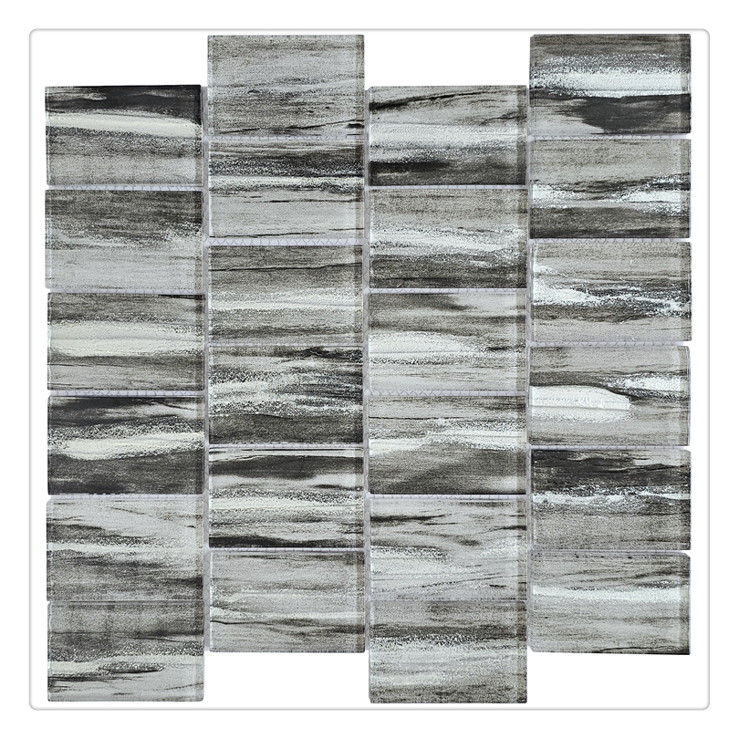 Factory Strip Shape Mixed Color Mosaic Tiles