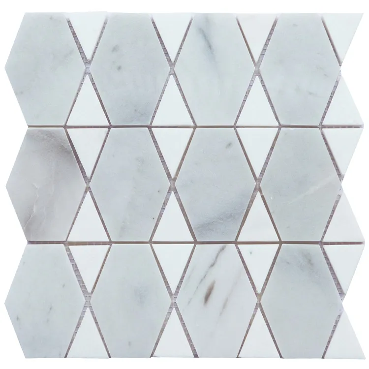 Ralart Manufacturer White Natural Stone Marble Mosaic Tiles