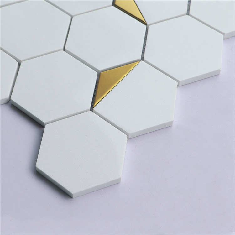 Ralart Manufacturer Irregular Shape Marble Stone Mosaic Tile