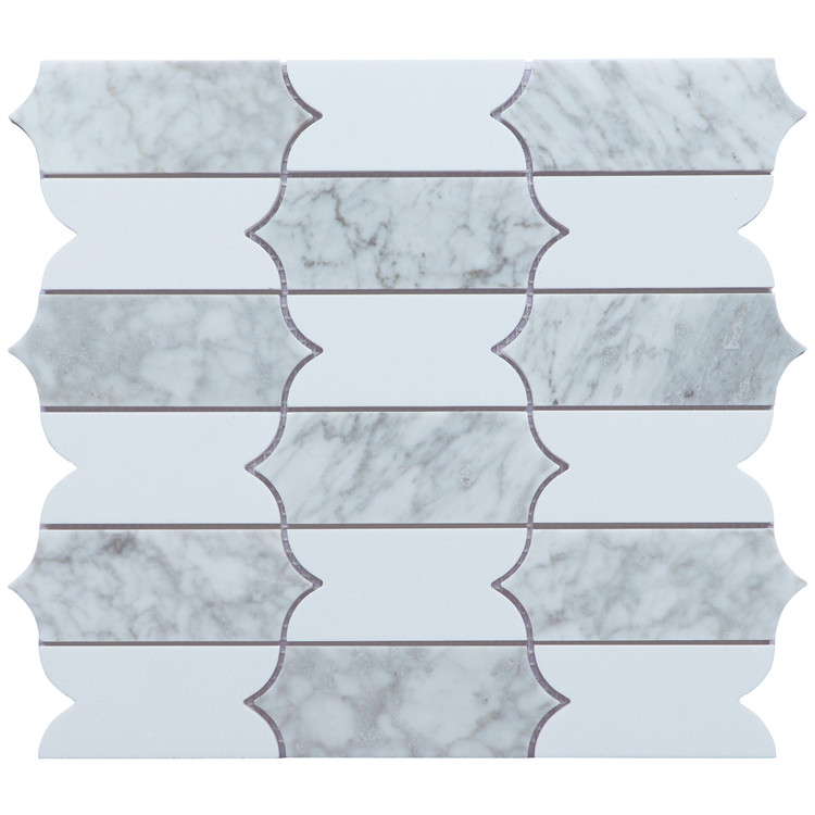 Ralart Manufacturer Irregular Shape Marble Stone Mosaic Tile