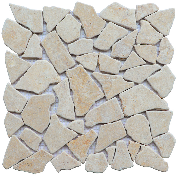 Ralart Manufacturer Irregular Shape Natural Stone Marble Pebble Mosaic