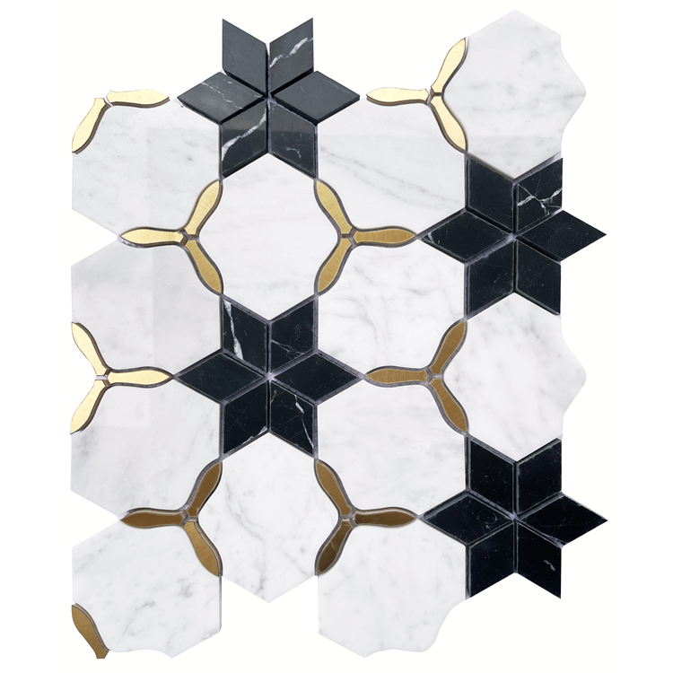 Water Jet Marble Mosaic Floor Tiles, Marble Mosiac Tile, Floor Tile