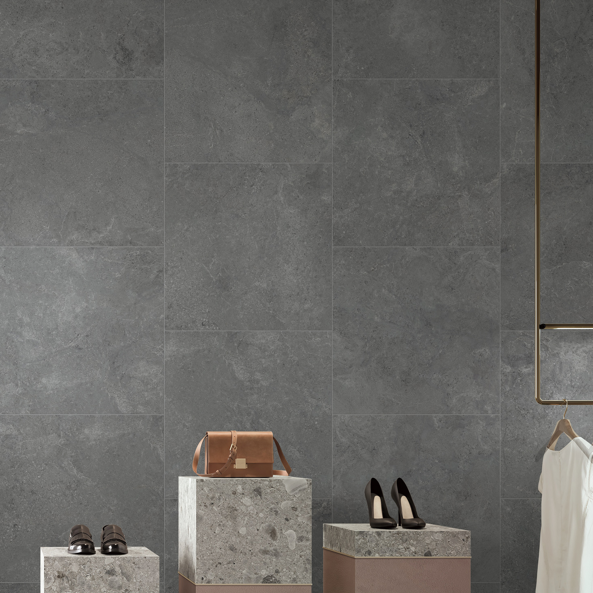 Sicilian Stone Coal 600x1200mm Porcelain Tile