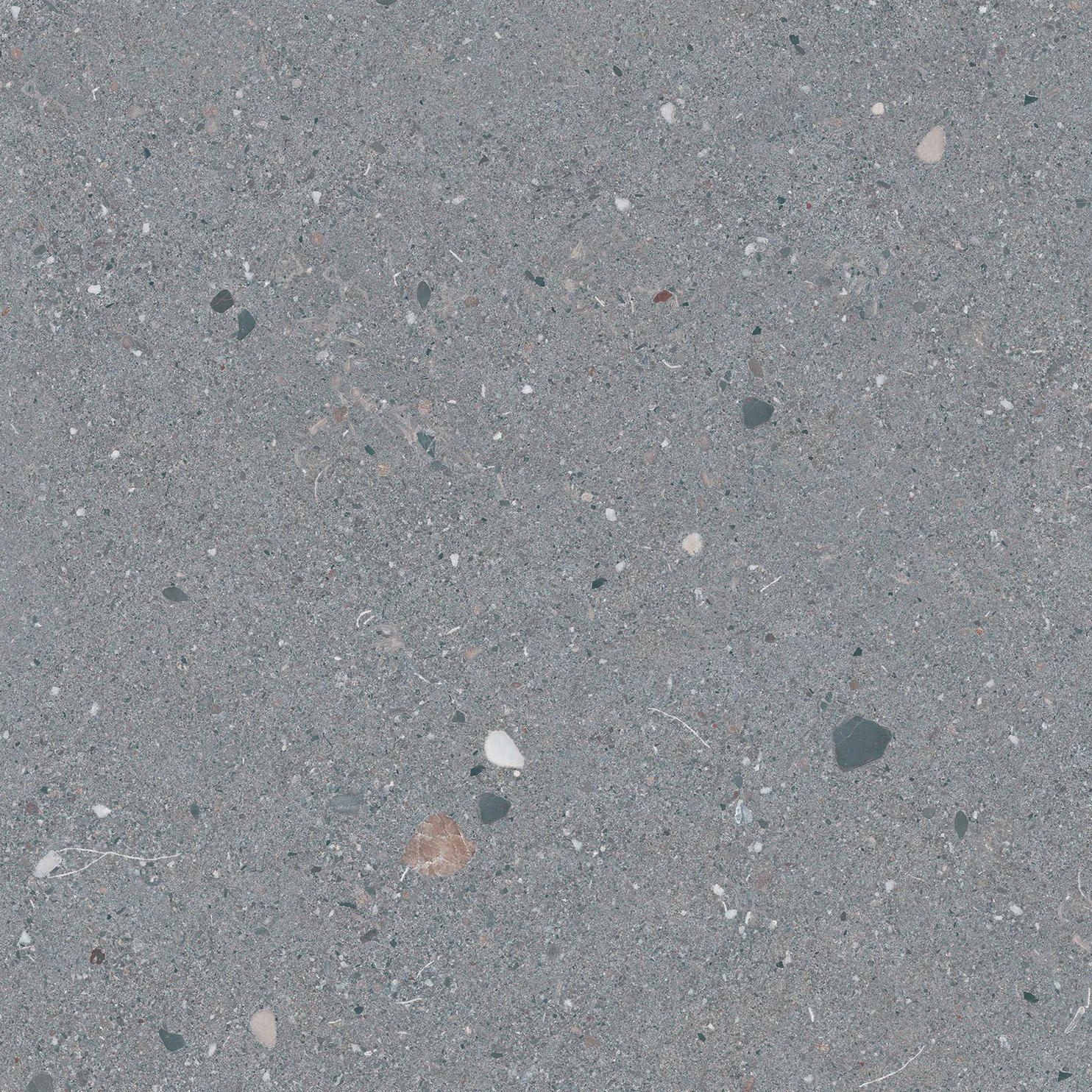 Modern Terrazzo Dark Grey Porcelain Tile