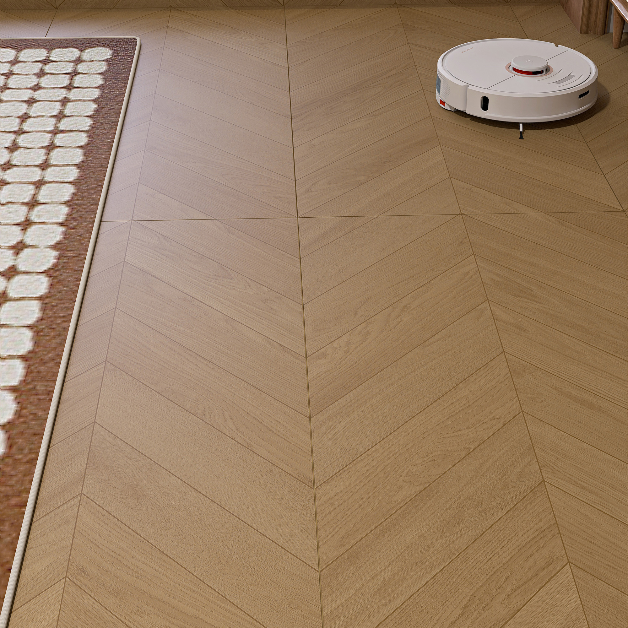 Alina Toffee Herringbone Walnut Wood Tile-Natural Wood Tone