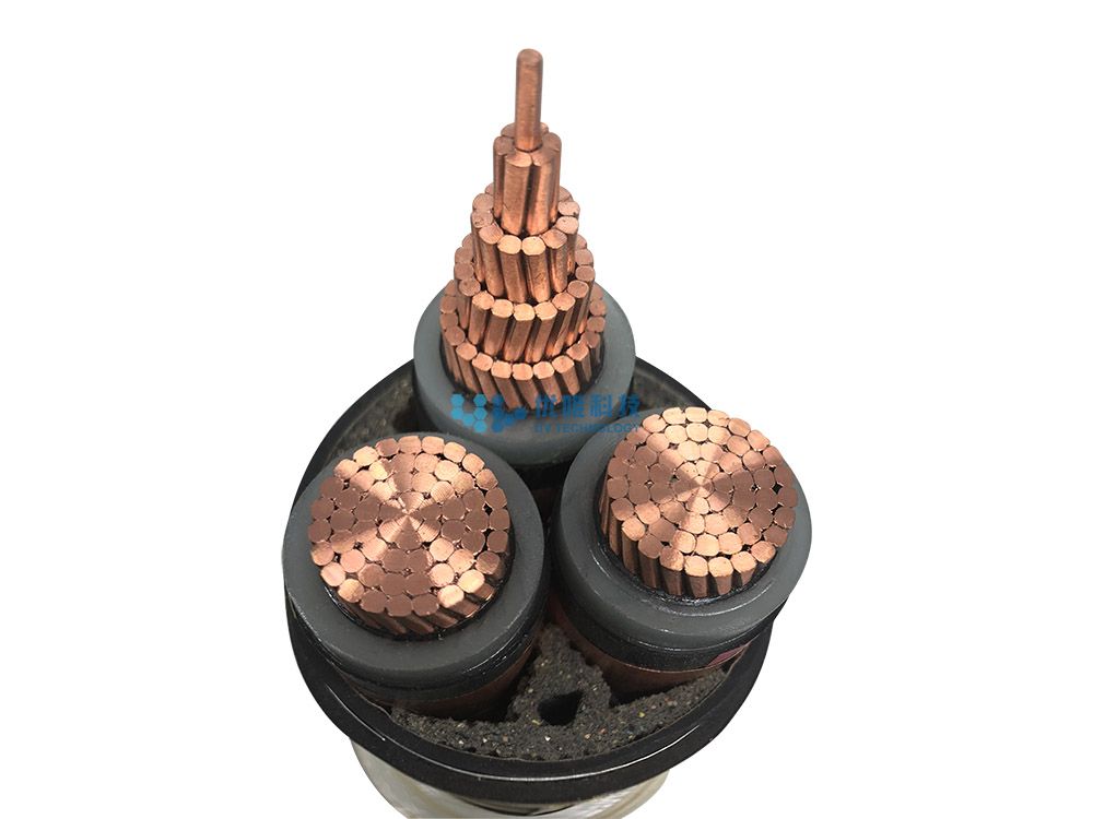 35mm²-630mm² Copper/aluminum High voltage Cable ZRC-YJY22 8.7/15KV 3* ...