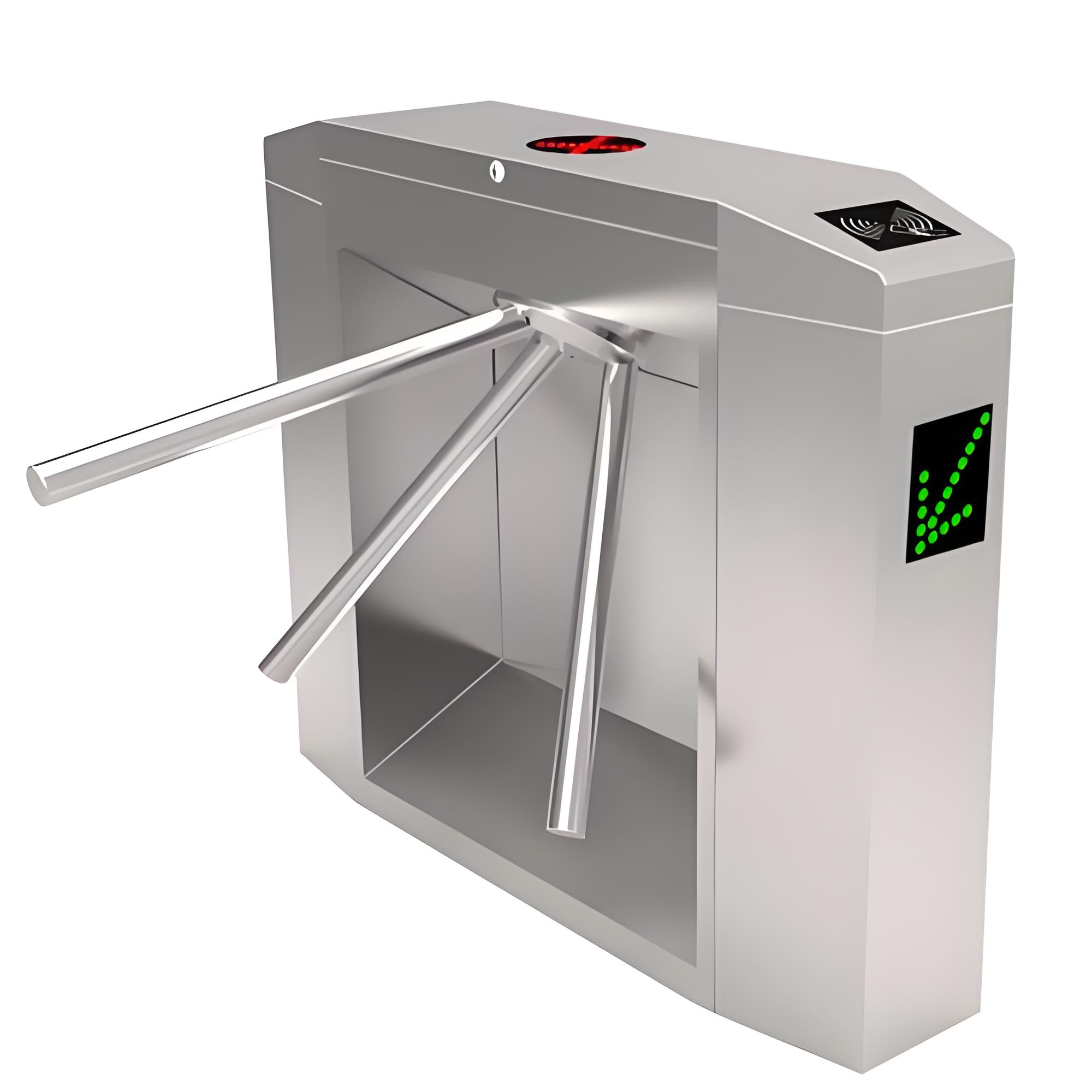 Rotating Gate with RFID: Sturdy Stainless Steel Barrier