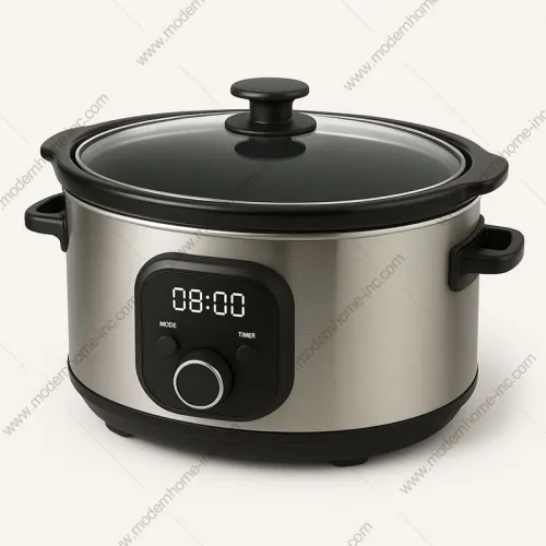 Digital slow cooker, stainless steel crock pot, programmable slow cooker