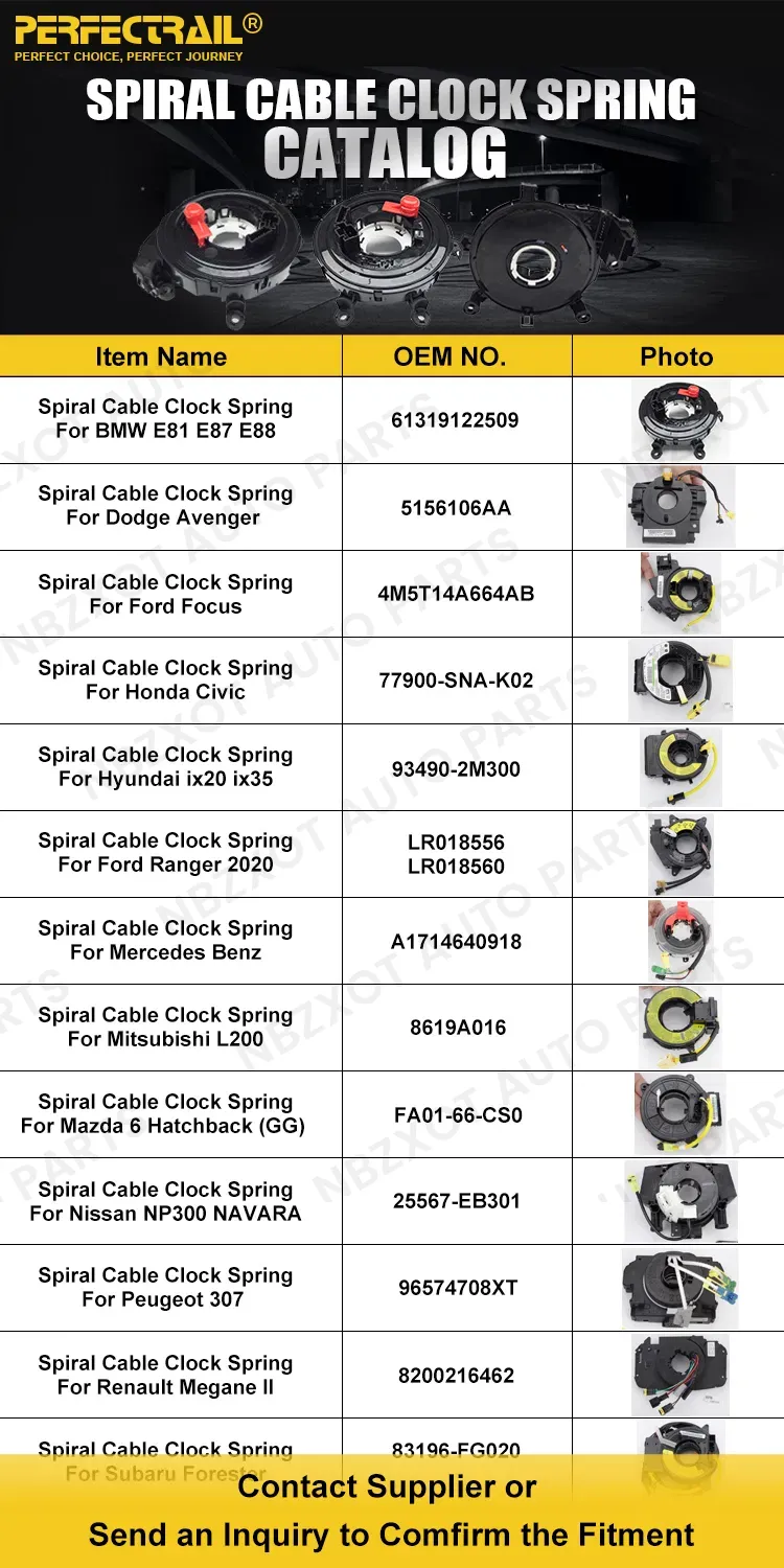Buy Perfectrail FA01-66-CS0 Air Bag Spiral Cable Clock Spring for Mazda ...