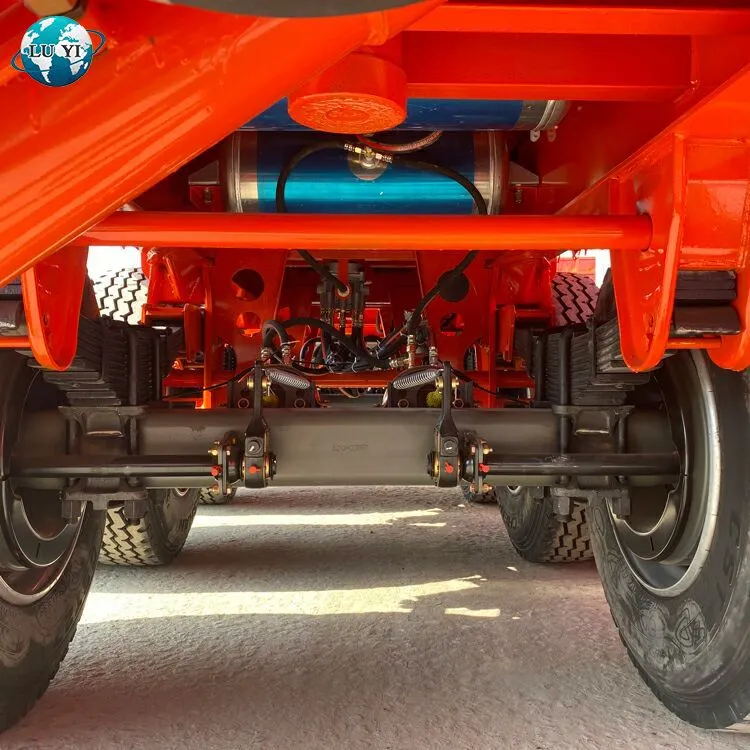 3 Axle Orange Side Wall Trailer