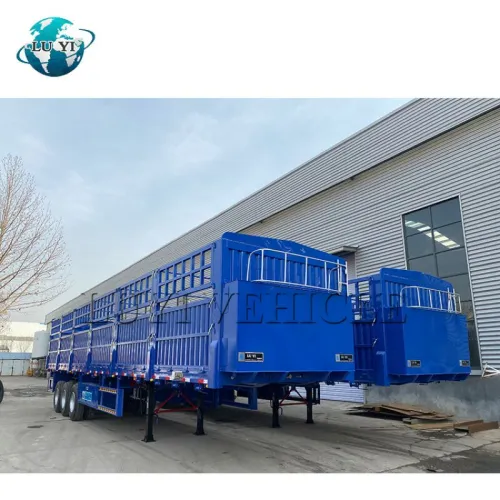 3 Axle Red Side Wall Trailer| Side Wall Trailer